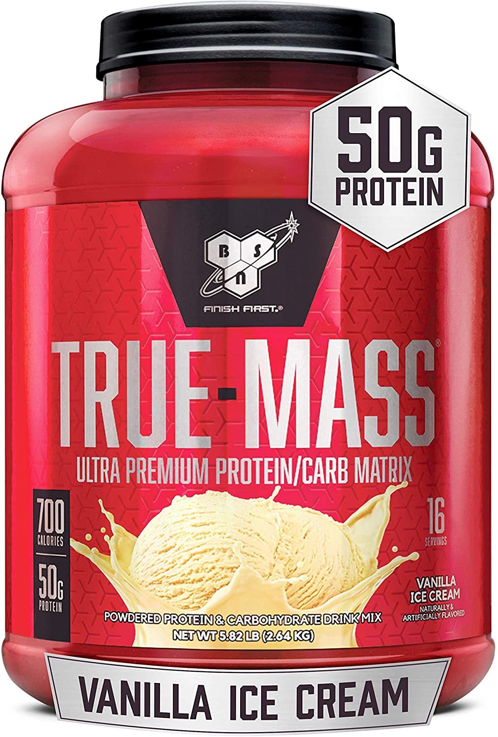 BSM TRUE-MASS Ultra Premium Protein/Carb Matrix (Vanilla Ice-Cream) 5. ...