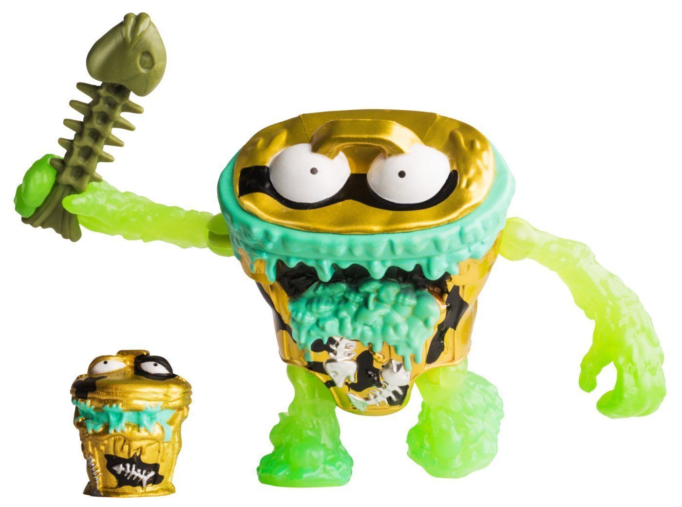 Grossery Gang The S4 Bug Strike Action Figure - Trash Head Glow in the ...
