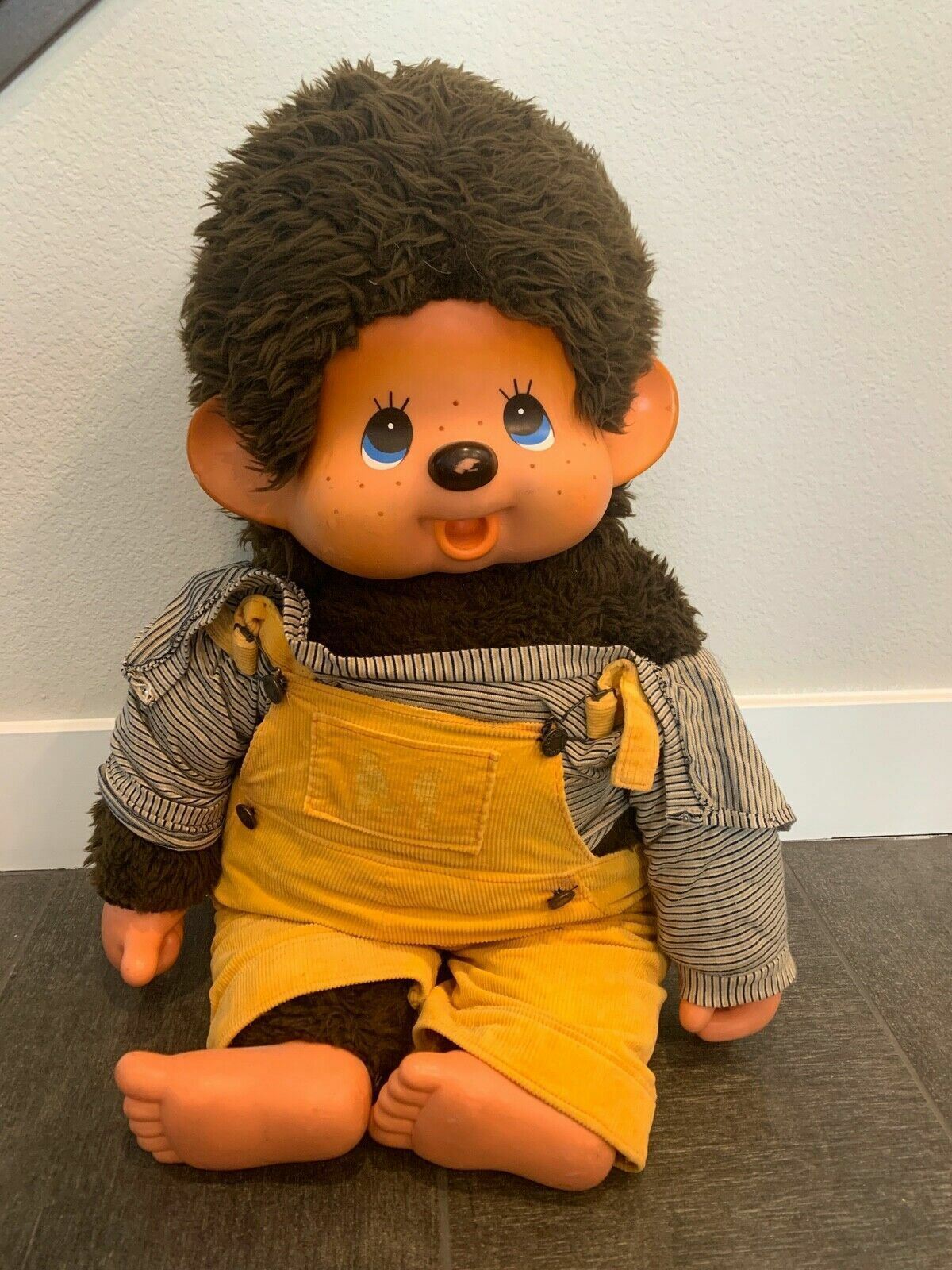 SUPER RARE VINTAGE JAPAN MADE MONCHICHI MONCHHICHI DOLL WITH CLOTHES 30 ...