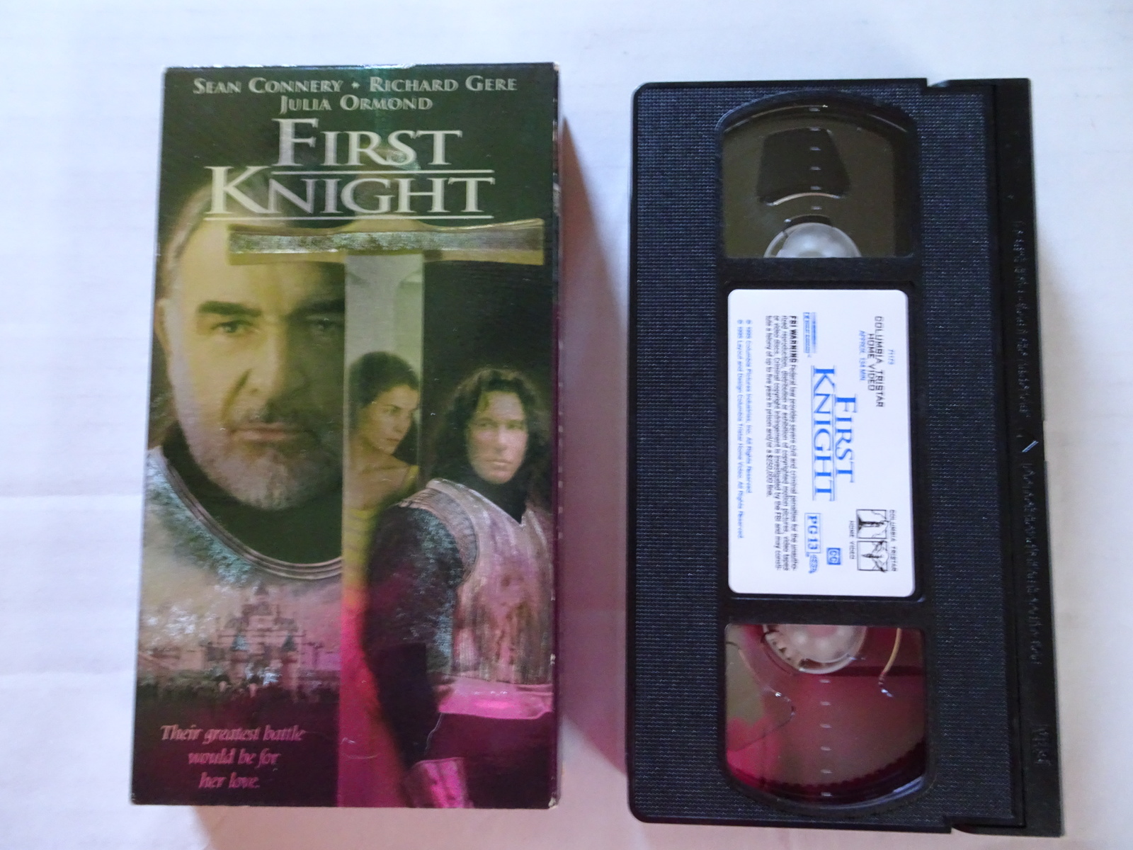 First Knight (VHS, 1995) with Sean Connery, Richard Gere & Julia Ormond ...