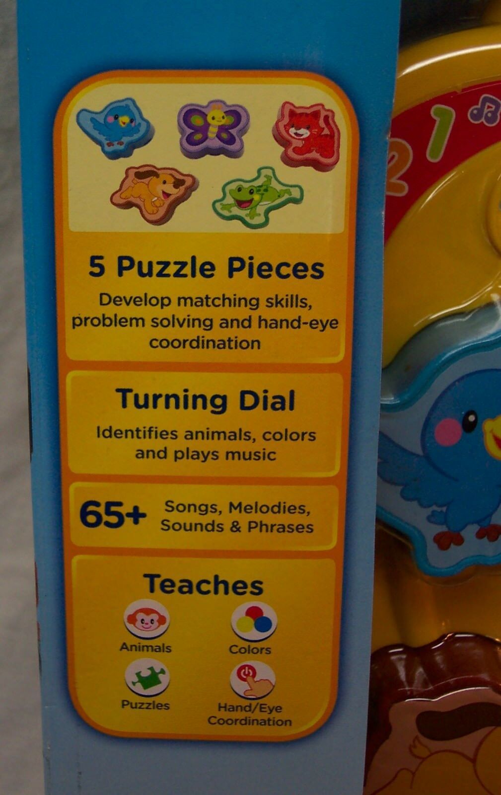 Vtech SPIN & LEARN ANIMAL PUZZLE Interactive Musical Toddler Toy 12-36 ...