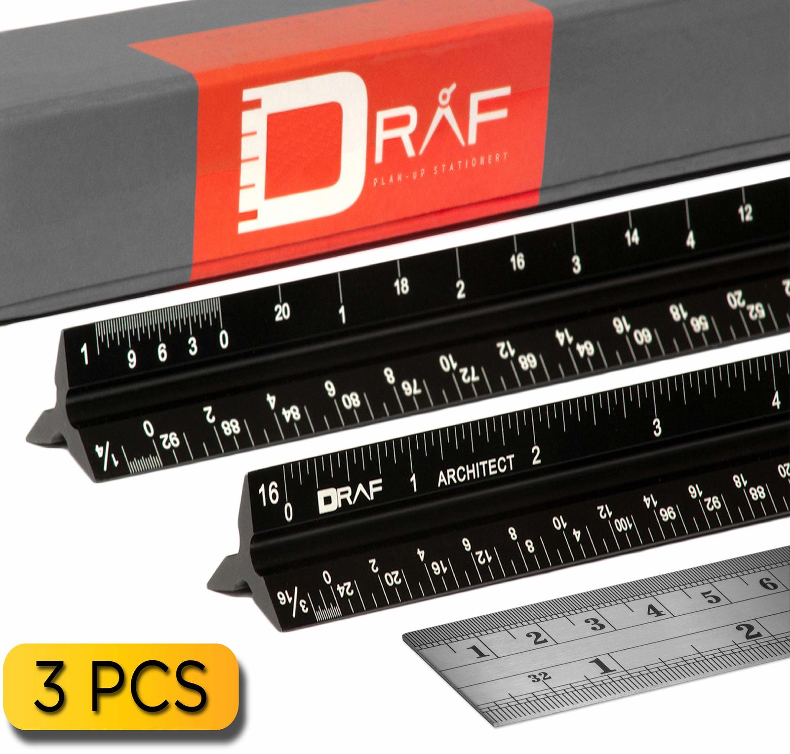 12-Inch Architectural Scale Ruler Set (Imperial) | Laser-Etched ...