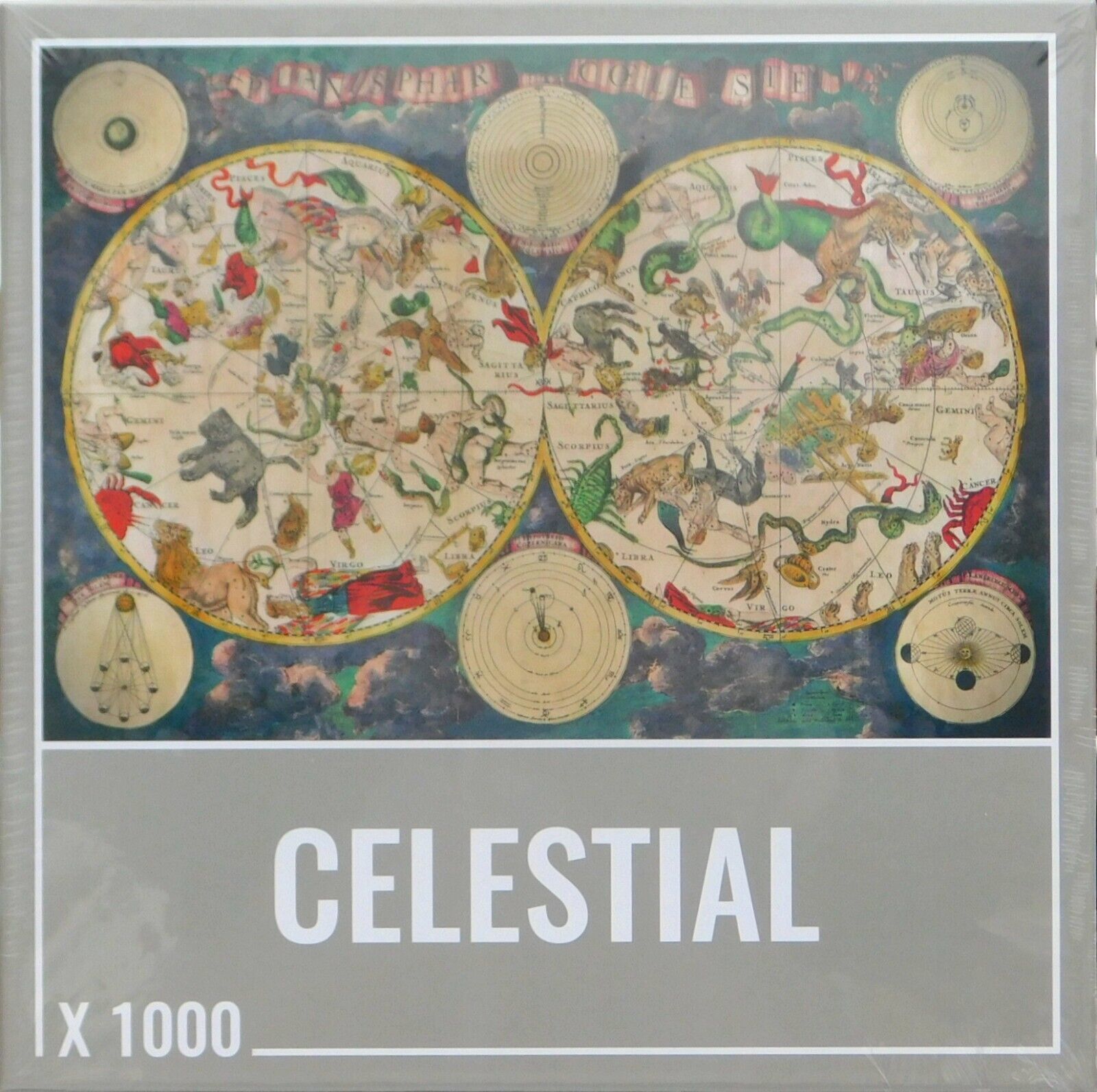 Cloudberries Celestial 1000 pc Jigsaw Puzzle Map of the Zodiac - Jigsaw