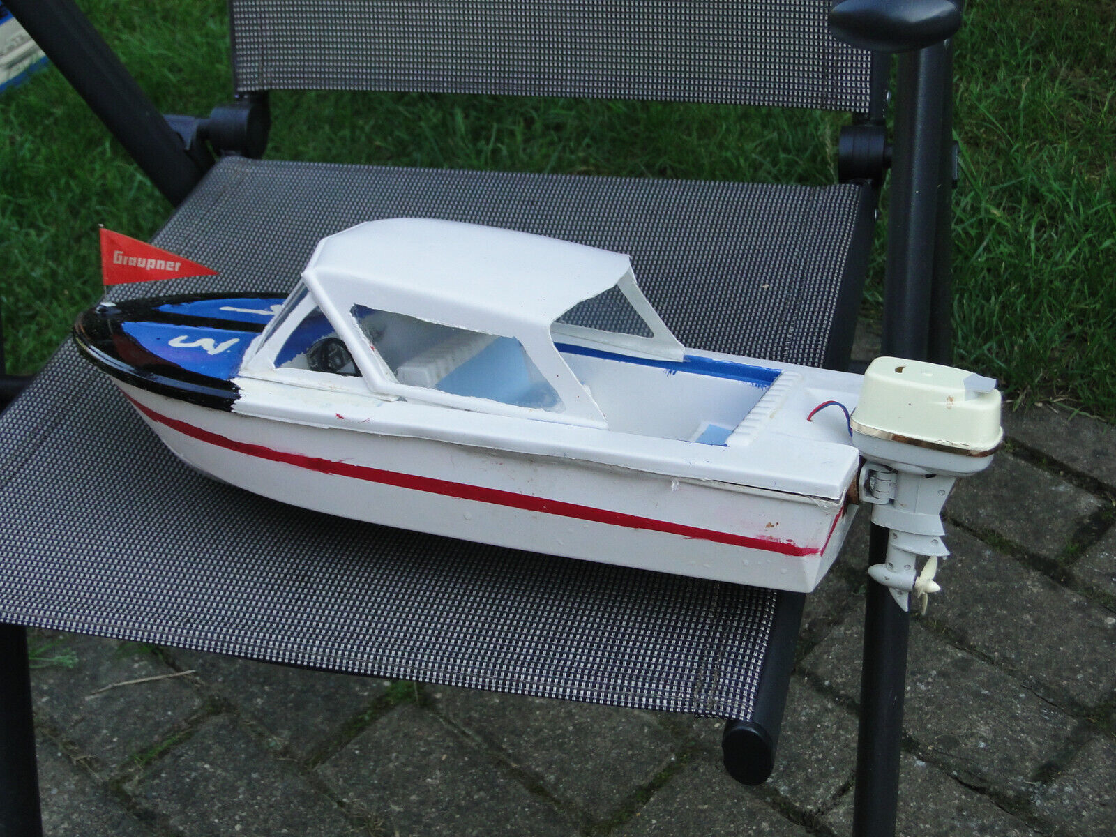 My First Boat Graupner Model Motor Boat Pretty About 1970 Made In ...
