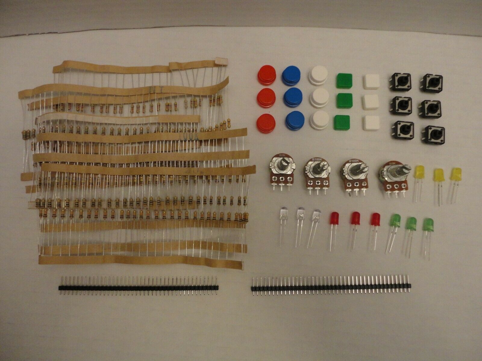 Starter Kit Electronic Resistor LED Potentiometer Tact Switch for ...