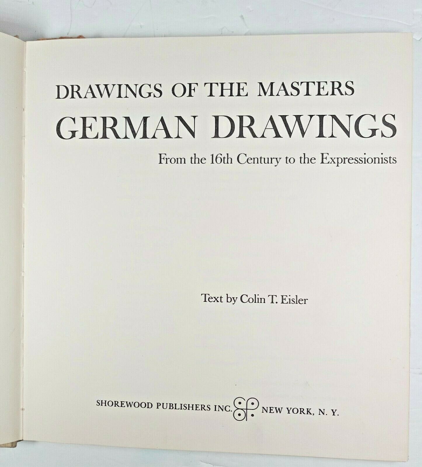 Drawings of the Masters German Drawings 16th Century to Expressionists ...