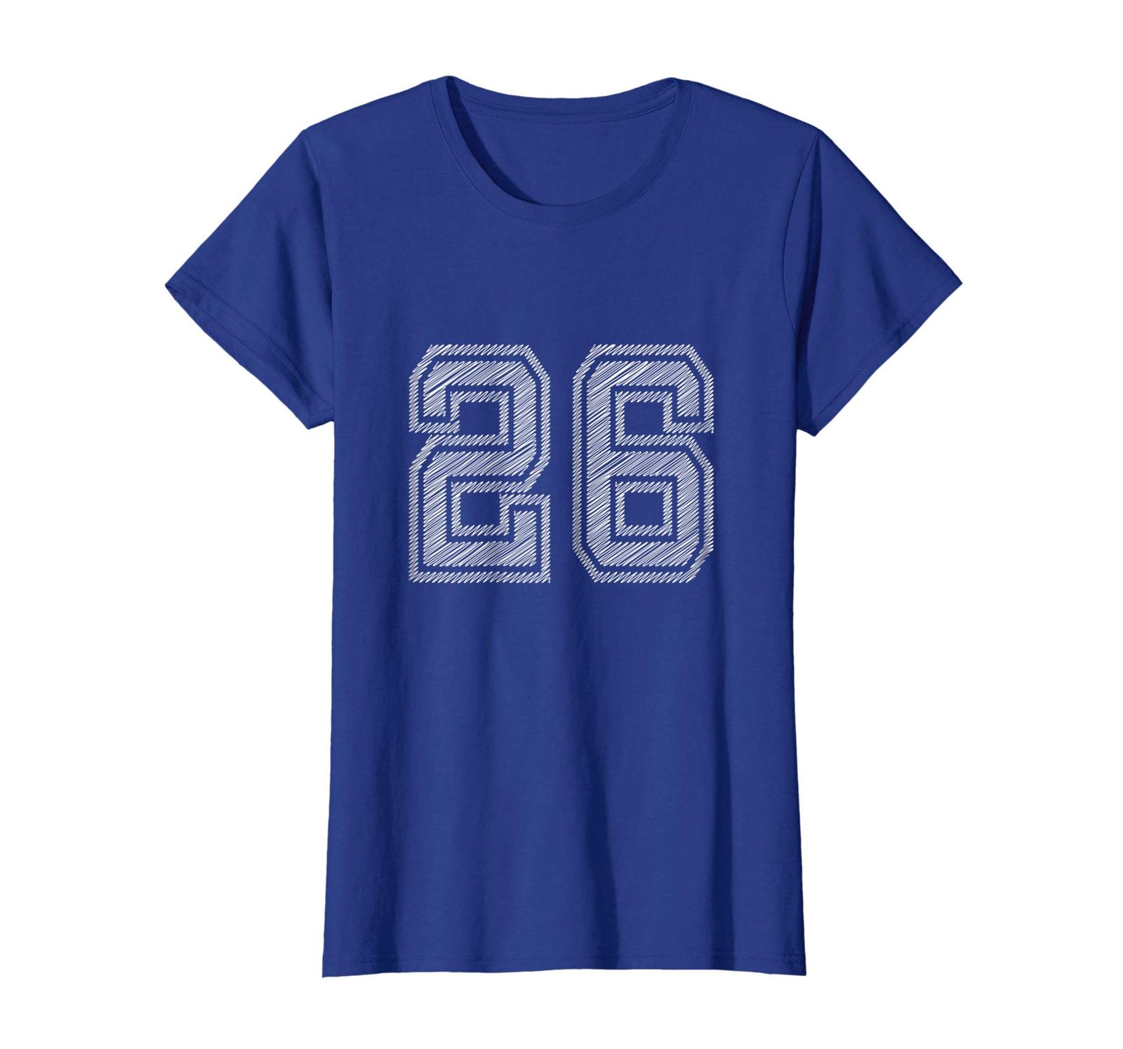 Halloween Shirts - Lucky Number "26" Graphic Sports Jersey T-shirt Te ...