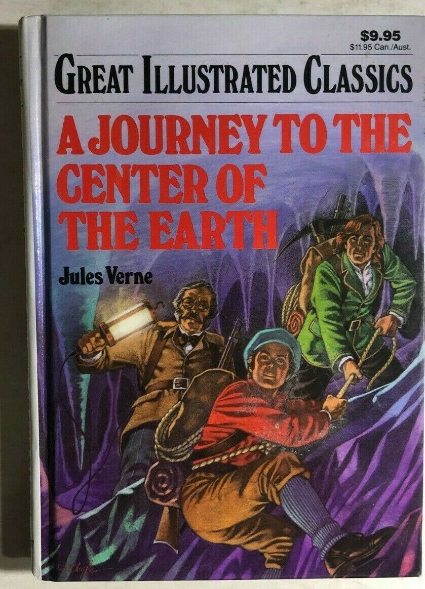 A JOURNEY TO THE CENTER OF THE EARTH by Jules Verne 1990 Baronet ...