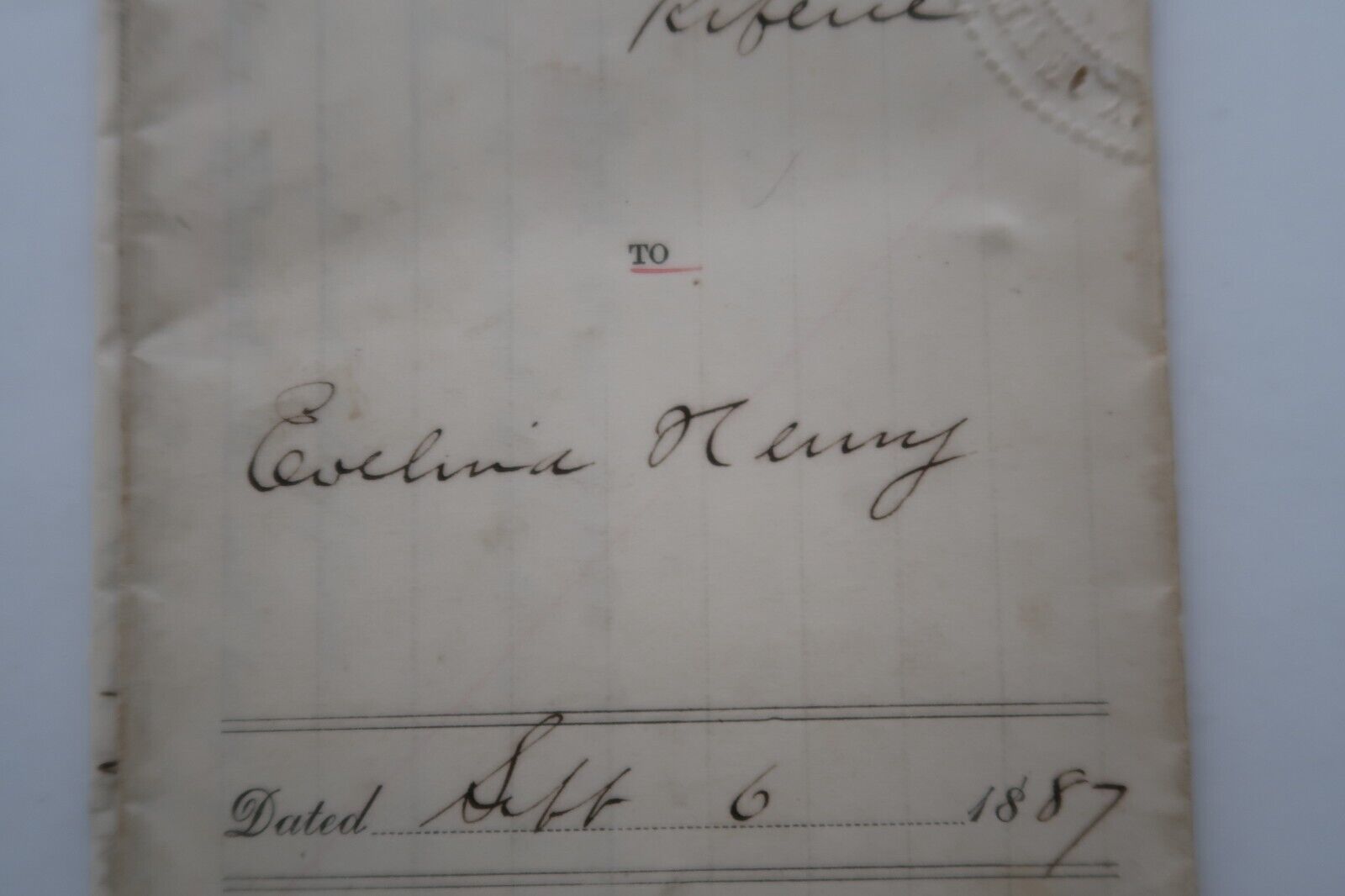 Antique Land Document Evelina Henry Leverett Crumb Westchester NY ...