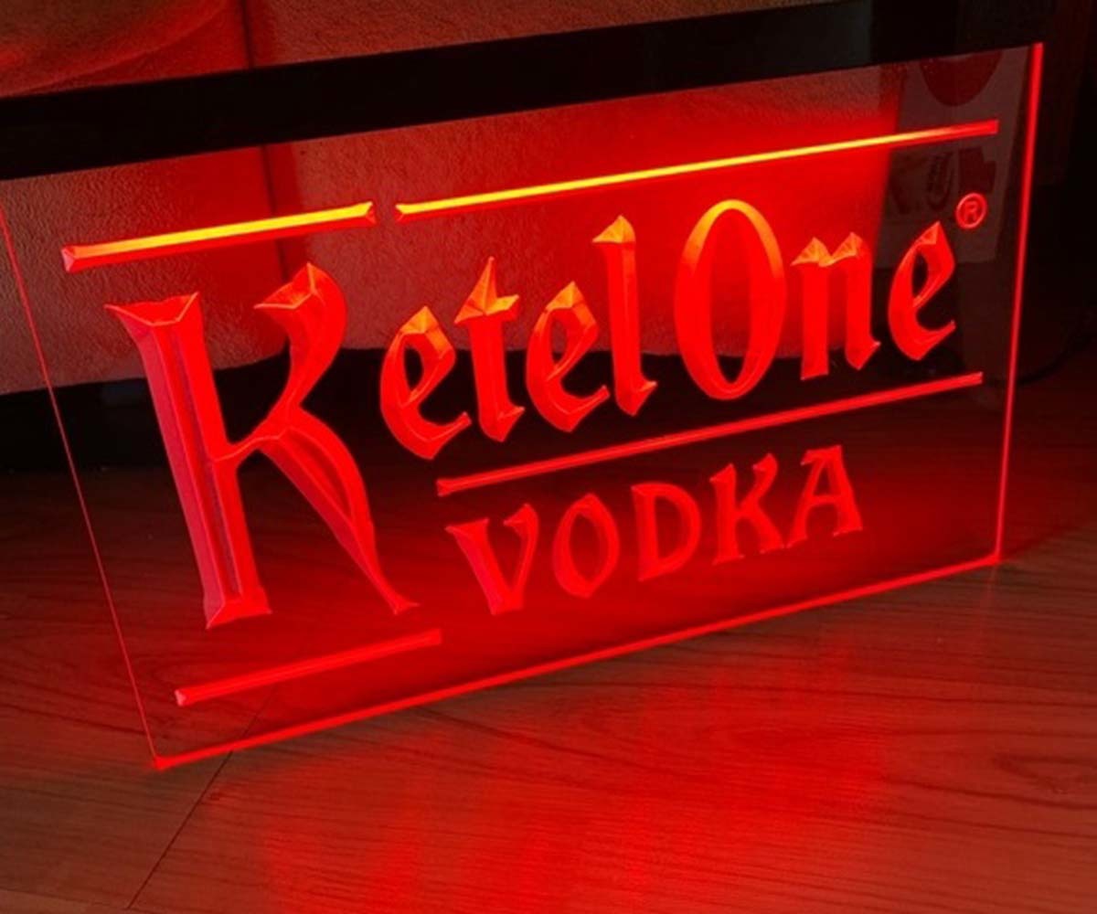 Ketel One Vodka Led Neon Sign Hang Signs, Wall Home Decor, Bar, Pub ...