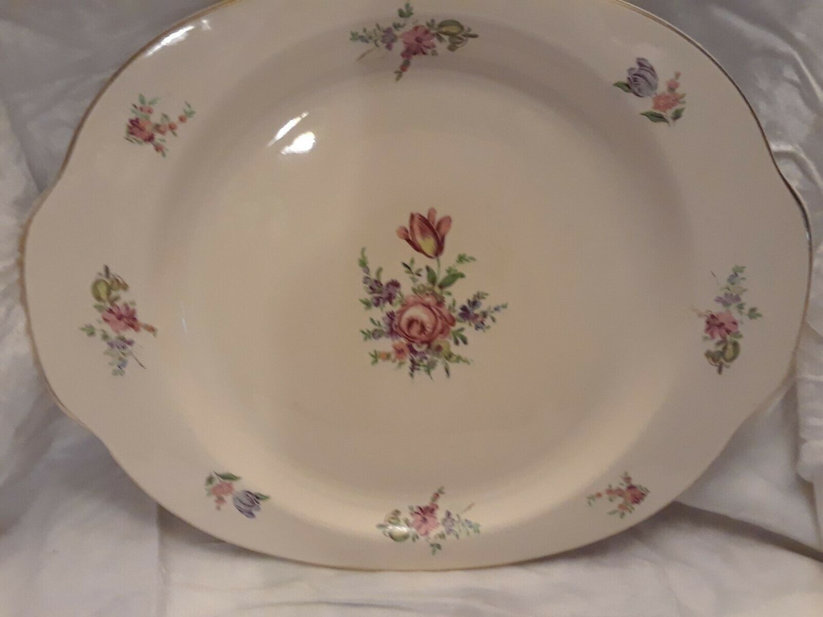 Homer Laughlin Priscilla Pattern Serving Platter Household Institute ...