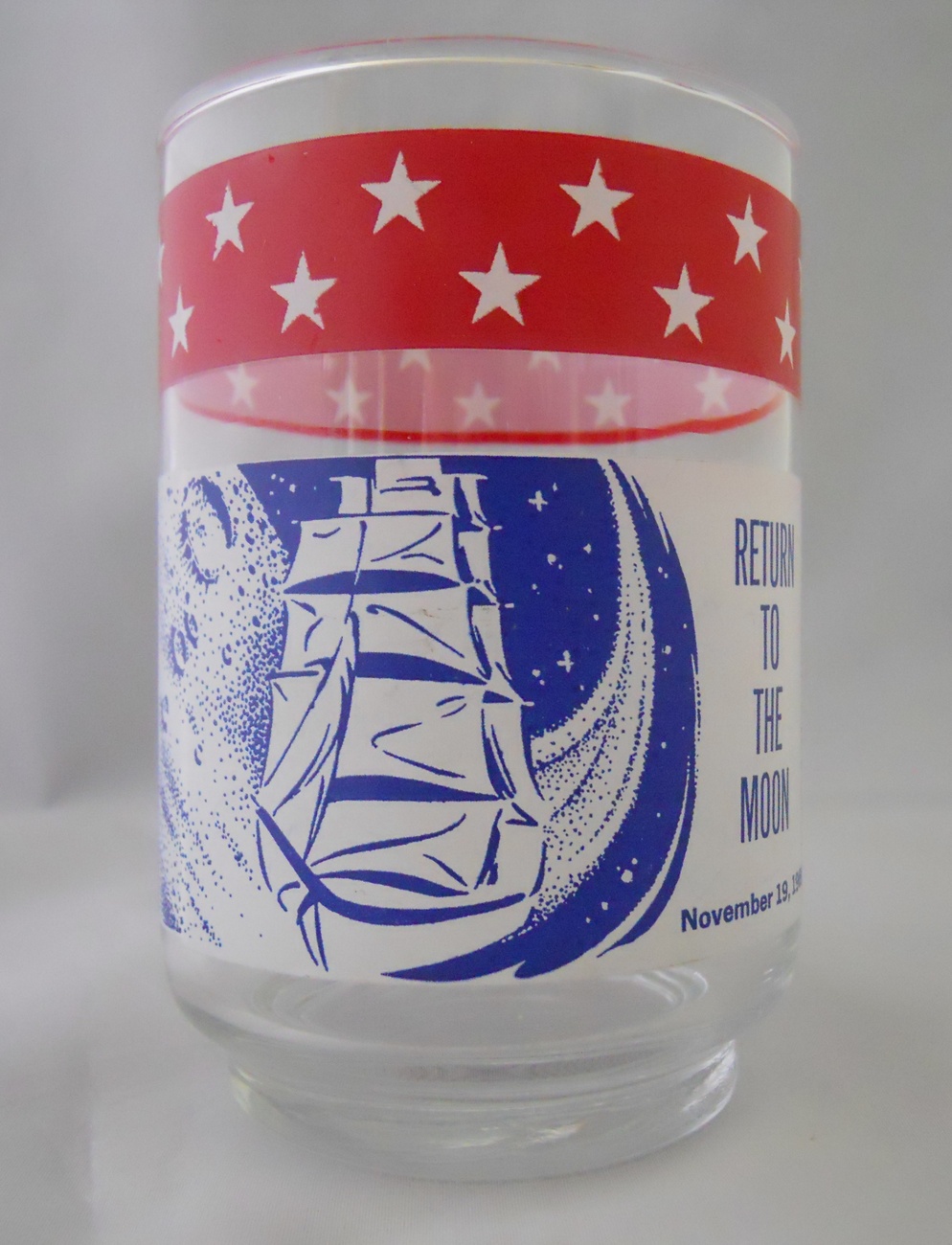 Vintage Return To The Moon Apollo 12 Commemorative Tumbler Glass 1969 ...