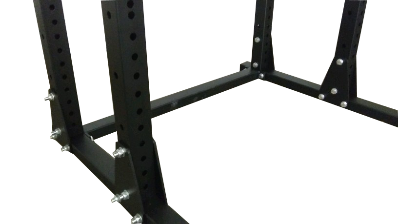 LEONARD 3x3 Half Rack Power Squat Rack with Pull-Up Bar Safety Spotters ...