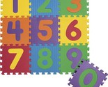 Foam Numbers Floor Puzzle Play Mat 12" x 12" x 5/8" Tiles with Storage ...