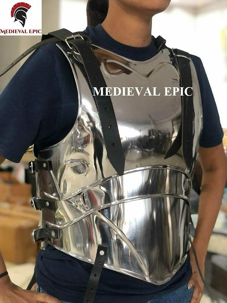 Lady Breastplate Armour Suit Chestplate BodyArmour Halloween Costume ...