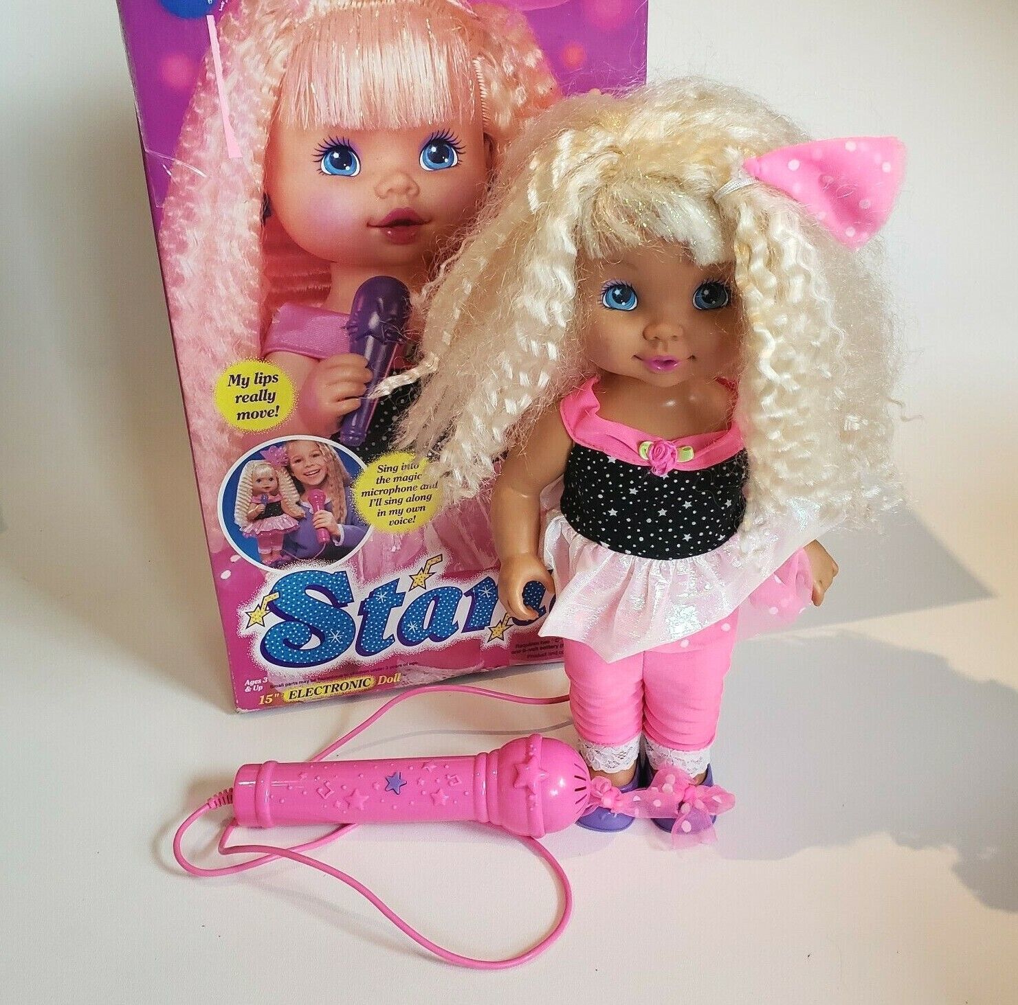 15" VINTAGE 1991 HASBRO STARLA ELECTRONIC SINGING / TALKING DOLL W BOX WORKS - Dolls & Doll Playsets