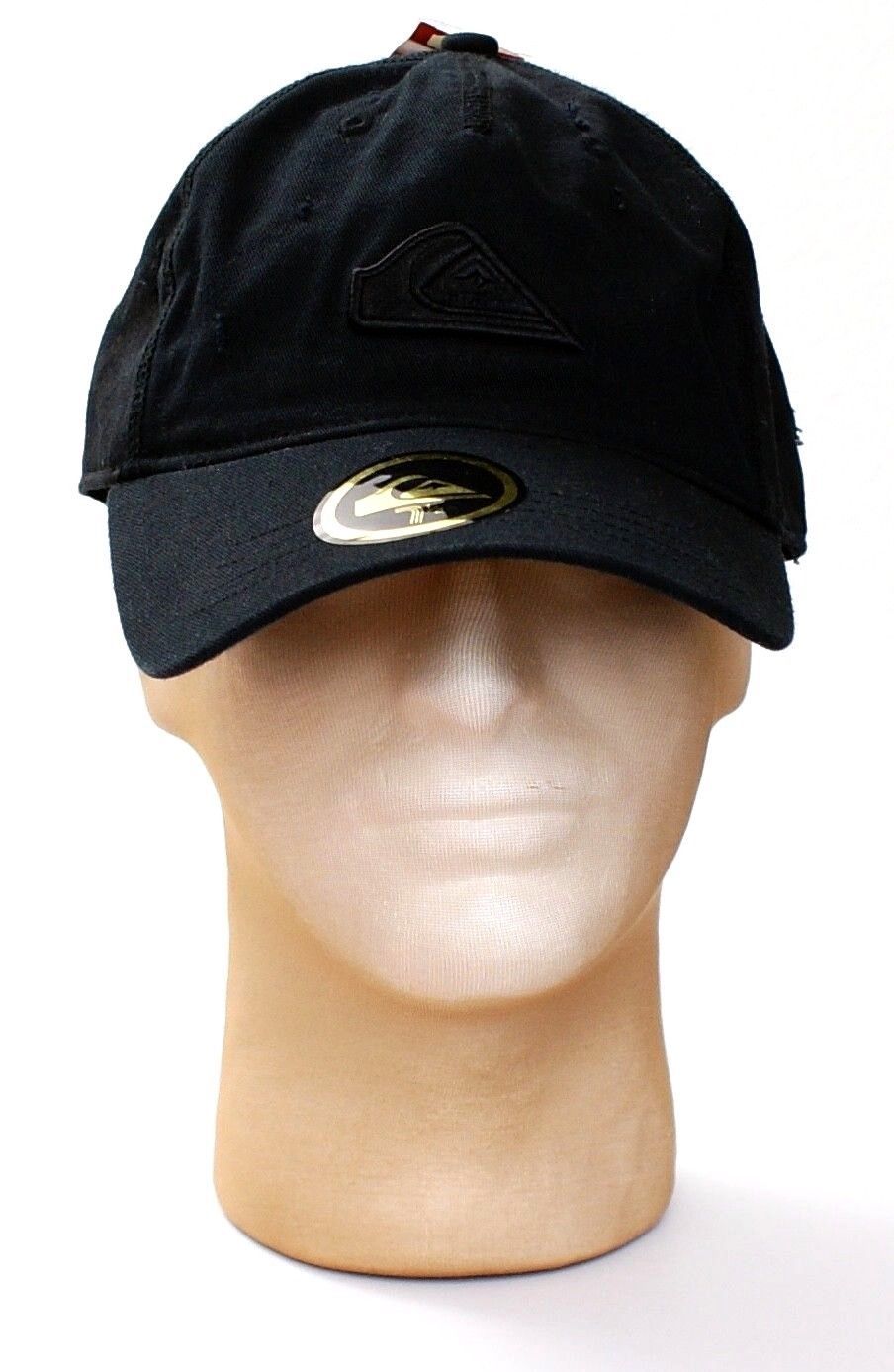 Quiksilver Black Distressed Torn Up Cap Hat Fitted Men's Large L NWT ...