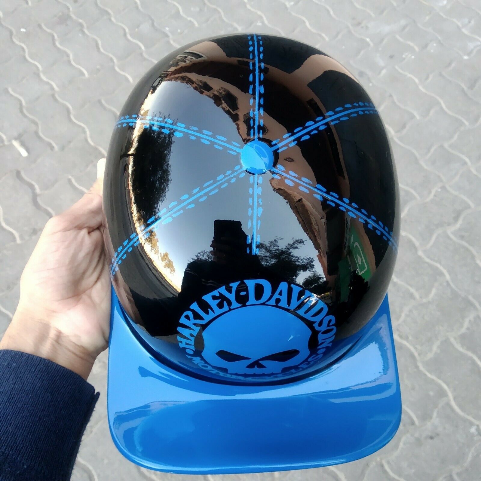 Motorcycle Helmet Baseball Cap Style fiberglass custom Helmet Bike ...