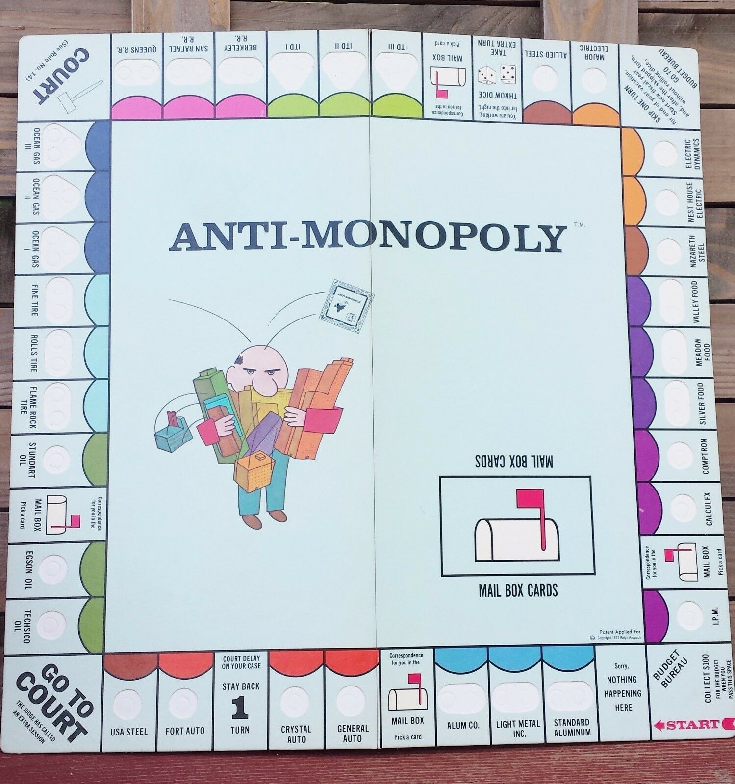 VINTAGE ANTI-MONOPOLY BOARD GAME 1973 BY RALPH ANSPACH - Contemporary ...