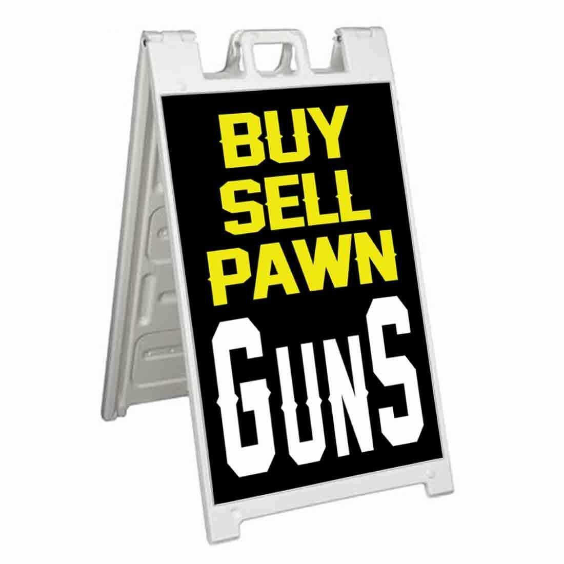 Buy Sell Pawn Guns Signicade 24x36 A Frame Sidewalk Sign Double Sided ...