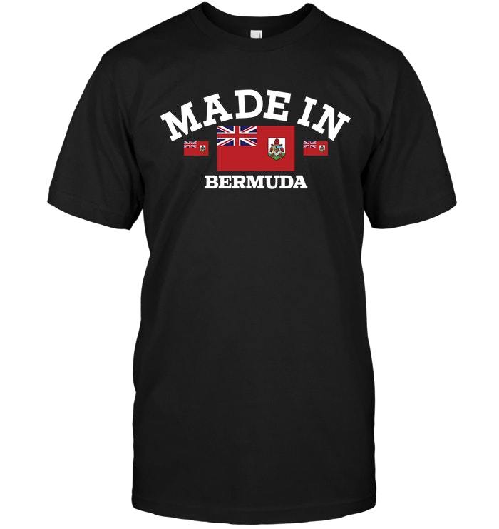 Made In Bermuda Bermudan Flag T Shirt - T-Shirts, Tank Tops