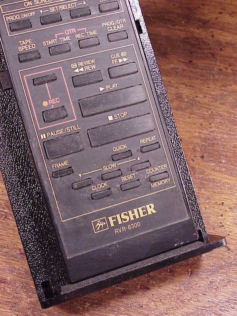 Fisher VCR Remote Control no. RVR-6300, and 50 similar items