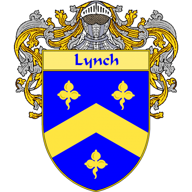 Lynch Family Crest / Coat of Arms JPG and PDF - Instant Download - Coat ...