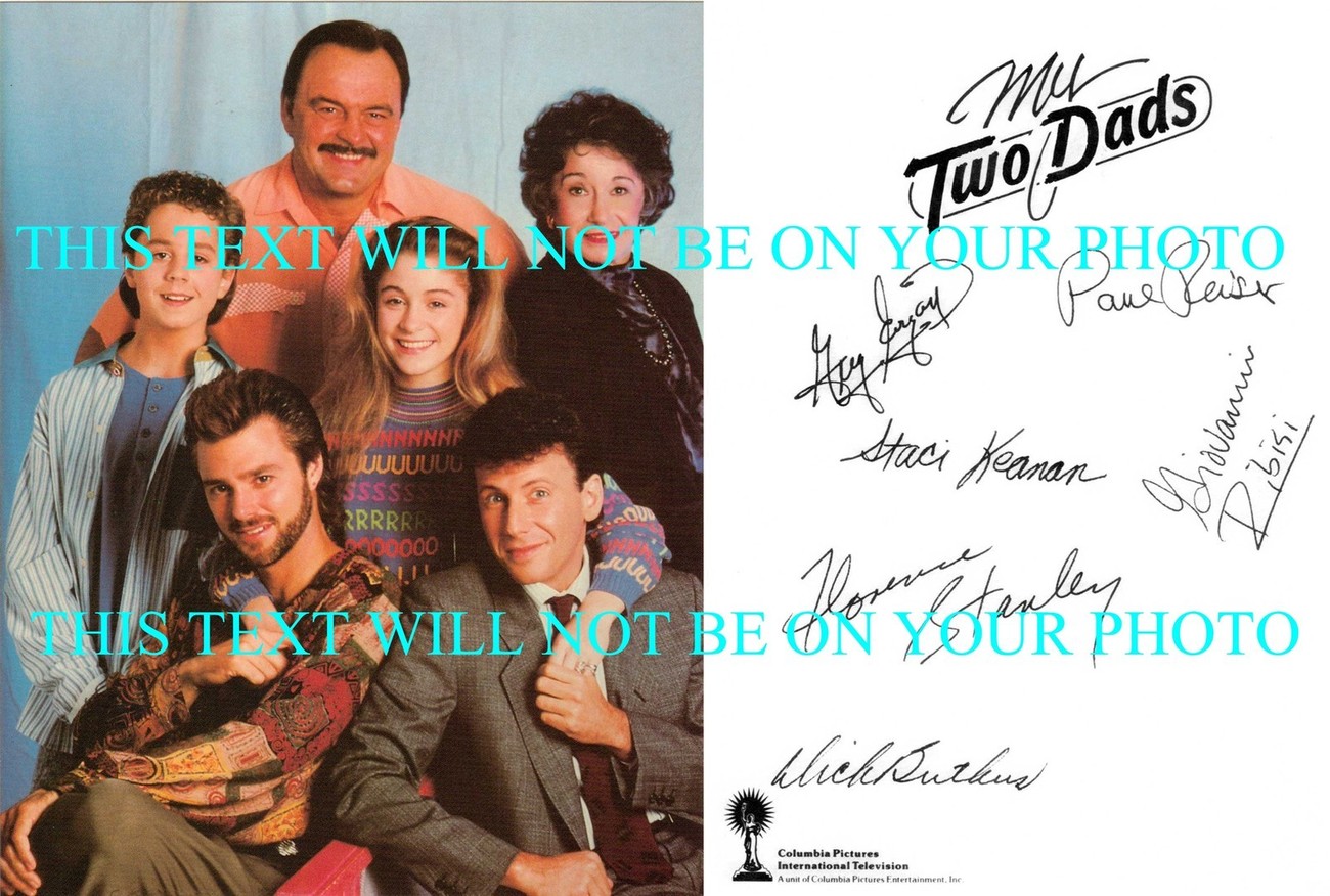 MY TWO DADS CAST SIGNED AUTOGRAPHED 6x9 RP PHOTO EVIGAN BUTKUS RIBISI ...