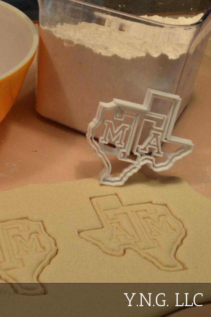 Texas ATM University A&M Aggies Gig Em Set Of 3 Cookie Cutters USA ...