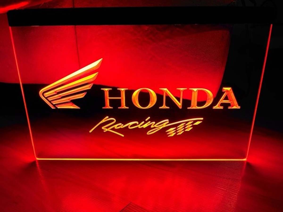 Honda Racing Led Neon Sign Hang Sign Wall Home Decor Garage Art - Other ...