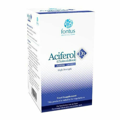 Aciferol D3 20000iu Tablets x 30 Vitamin D3 Colecalciferol Supplement ...
