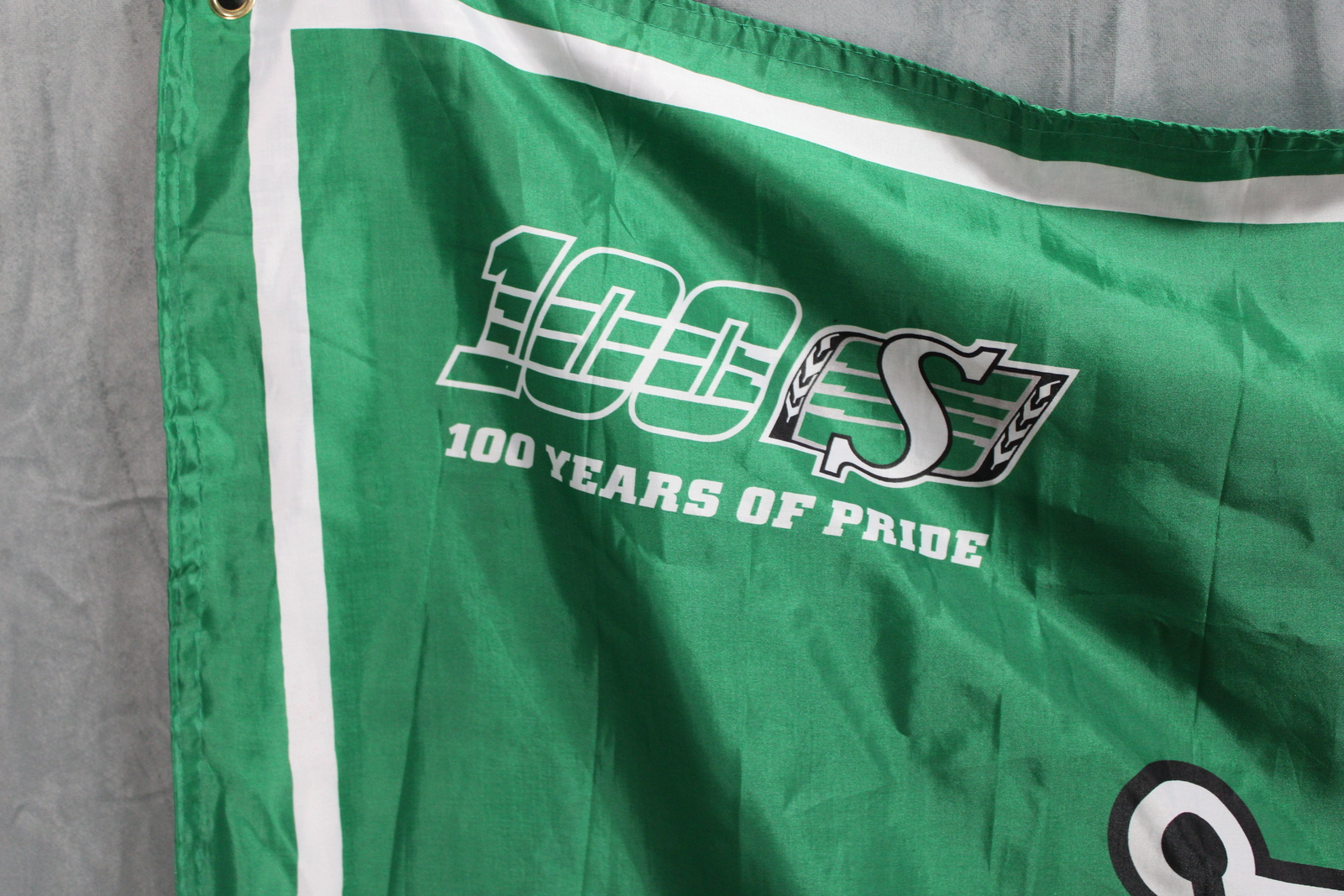 Saskatchewan Roughrider Flag - 100 Years Pilsner Promo - Double Sided ...