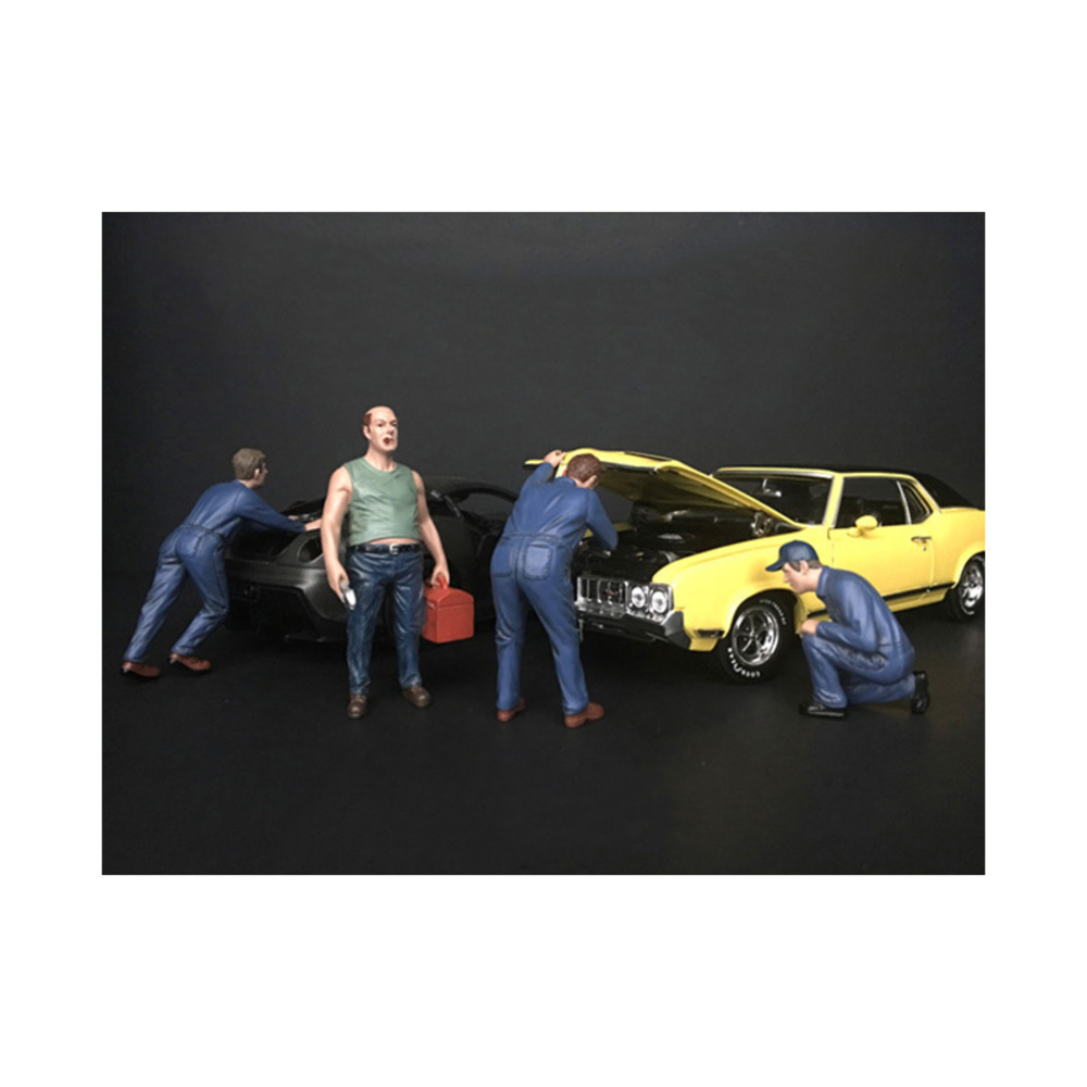 Mechanic Classic 4 piece Figurine Set for 1/24 Scale Models by American ...
