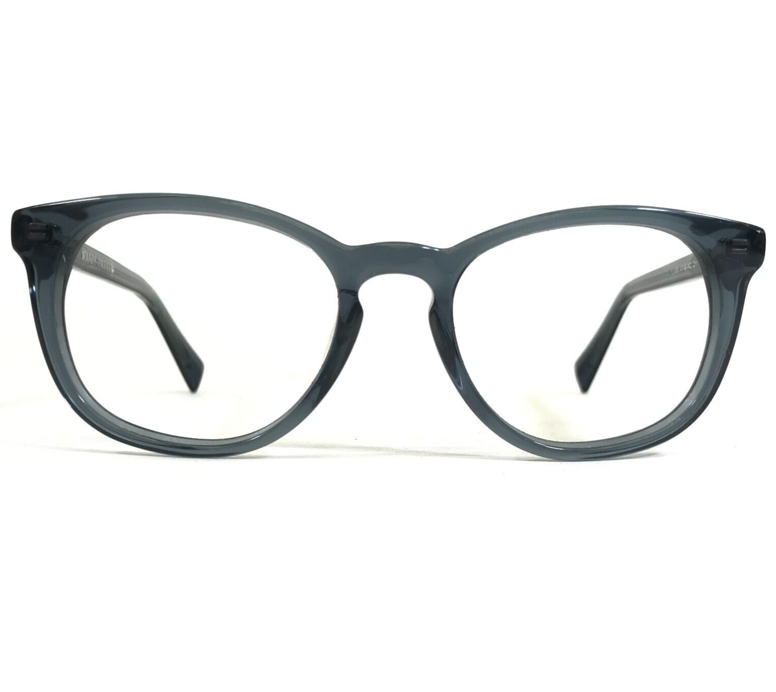 Warby Parker Petite Eyeglasses Frames LYLE 370 Clear Blue Round 47-18 ...