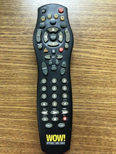 WOW! Internet and Cable URC 4AXXXB03 Universal Cable Remote Control ...