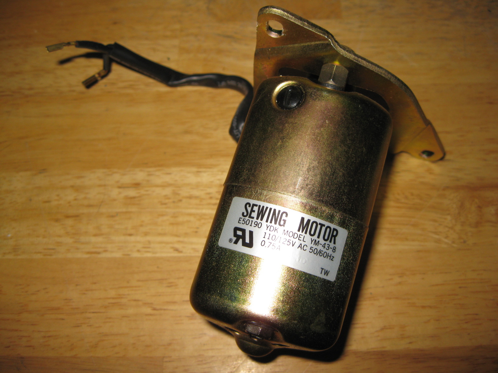 YDK Sewing Motor 0 75 Amp Model YM 43 8 Nice Runner Janome Free Arm 