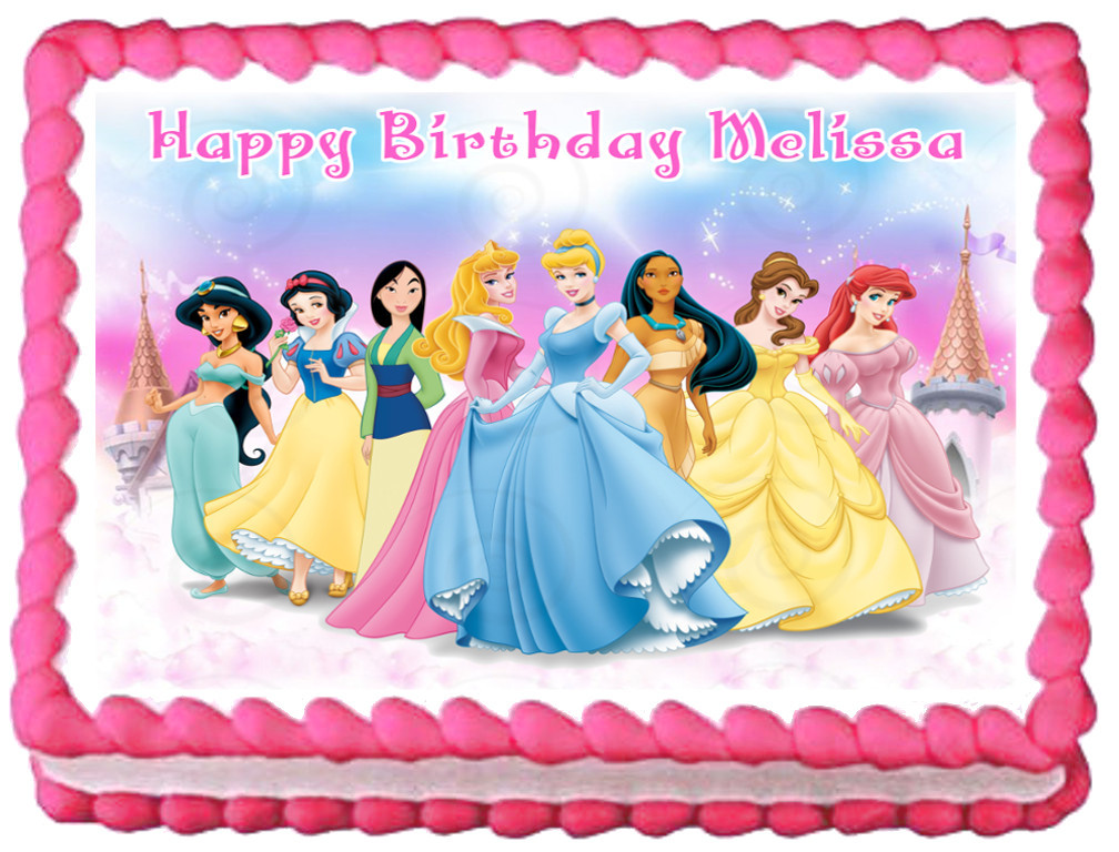 PRINCESS Edible cake topper image Party decoration - Candles & Cake Toppers