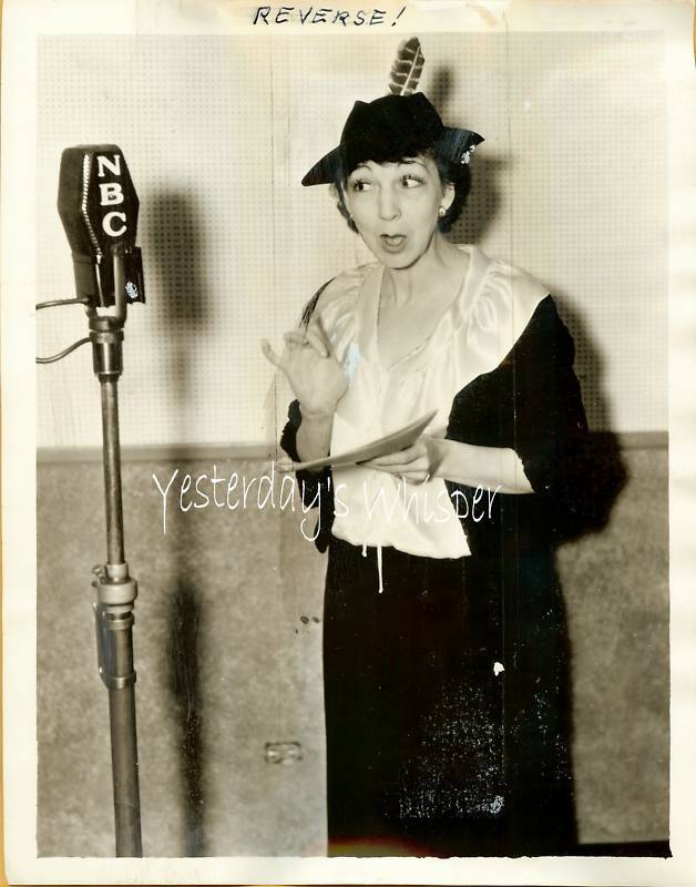Elsie May Gordon Tony and Gus Old 1935 Radio Show Photo - Collectibles