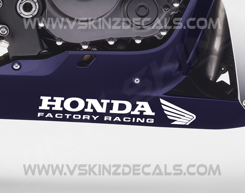 Honda Factory Racing Logo Fairing Decals Kit Stickers Premium Quality 5 ...