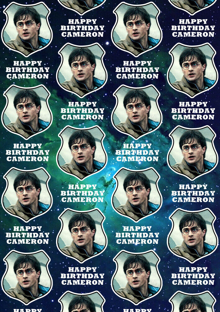 HARRY POTTER Personalised Gift Wrap - Harry Potter Wrapping Paper ...