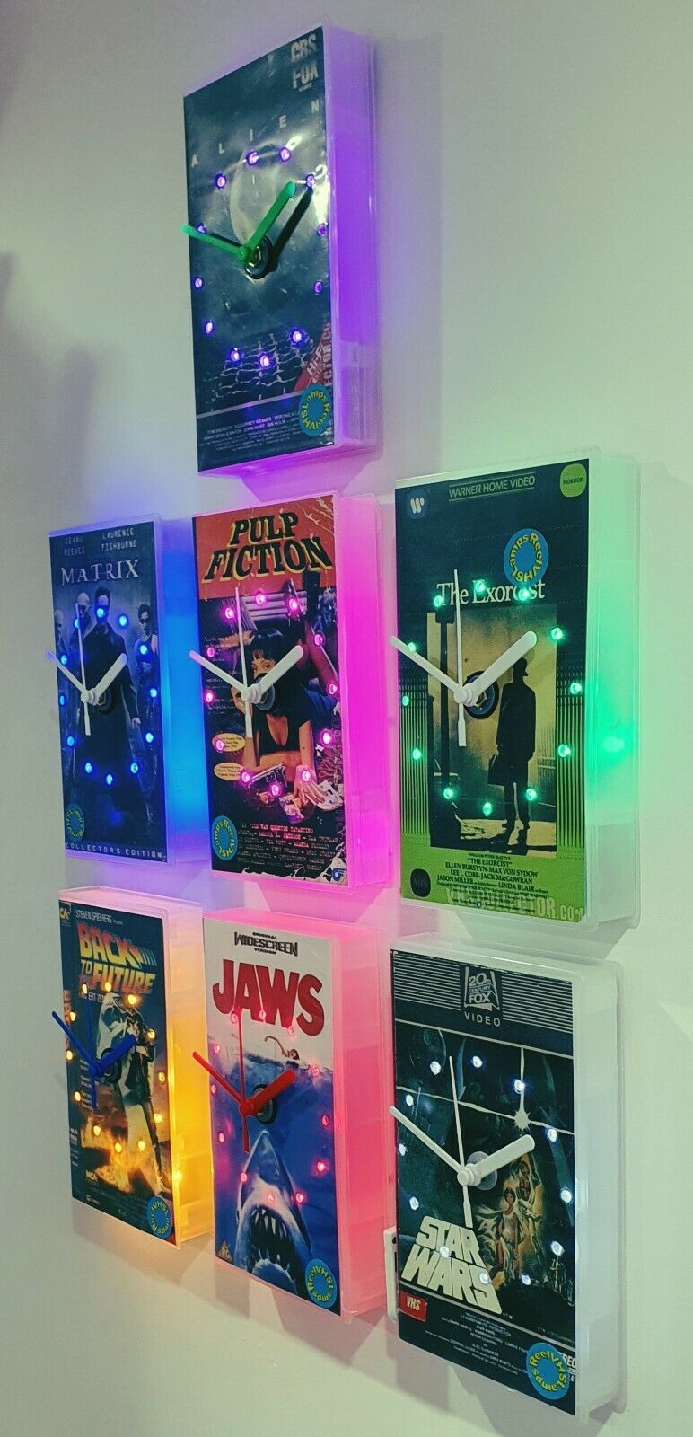 Retro Original backlit LED VHS Clock, Stand by Me VHS Case Desk or wall ...