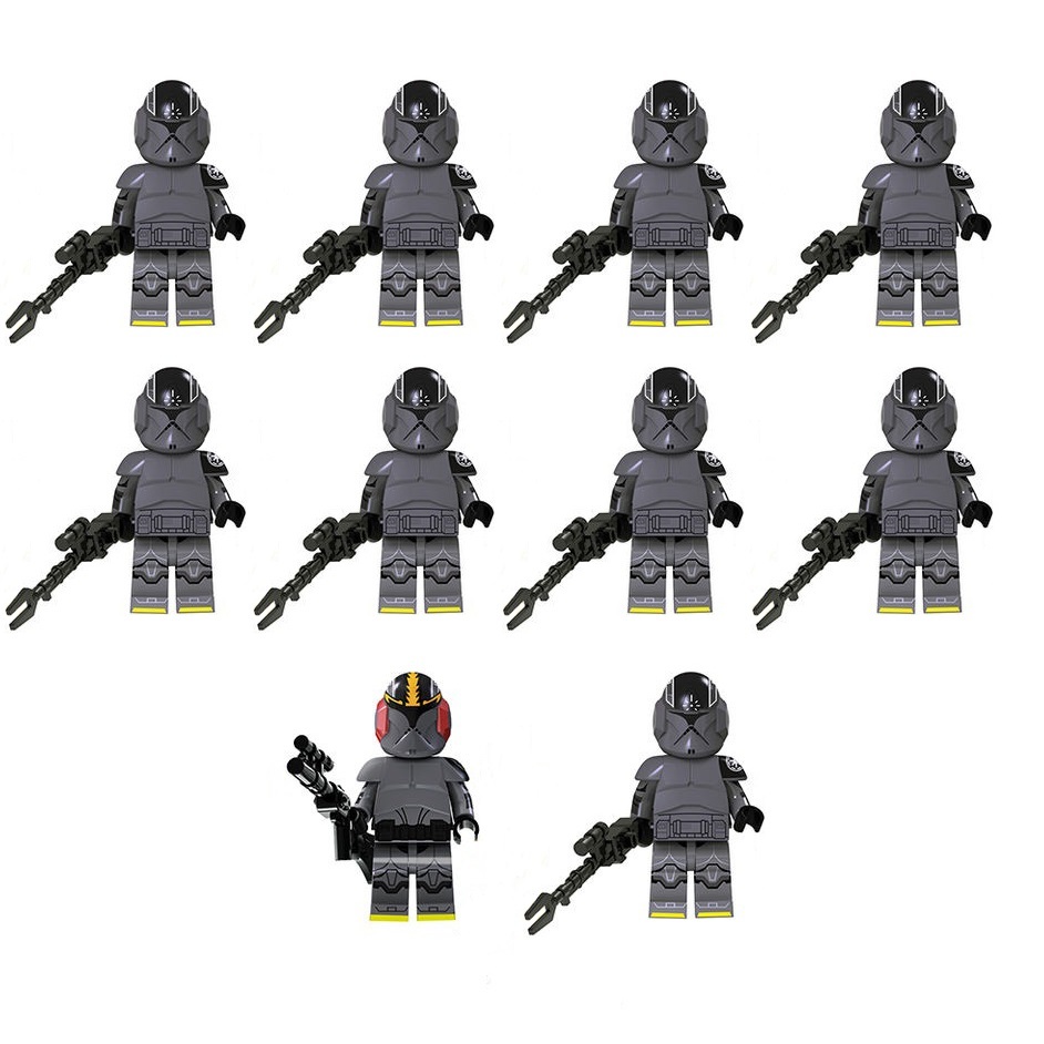 10pcs Star Wars Stealth Operations Squad Commander Blackout Spark ...