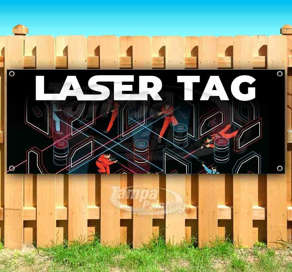 LASER TAG Advertising Vinyl Banner Flag Sign Many Sizes USA ARCADE ...