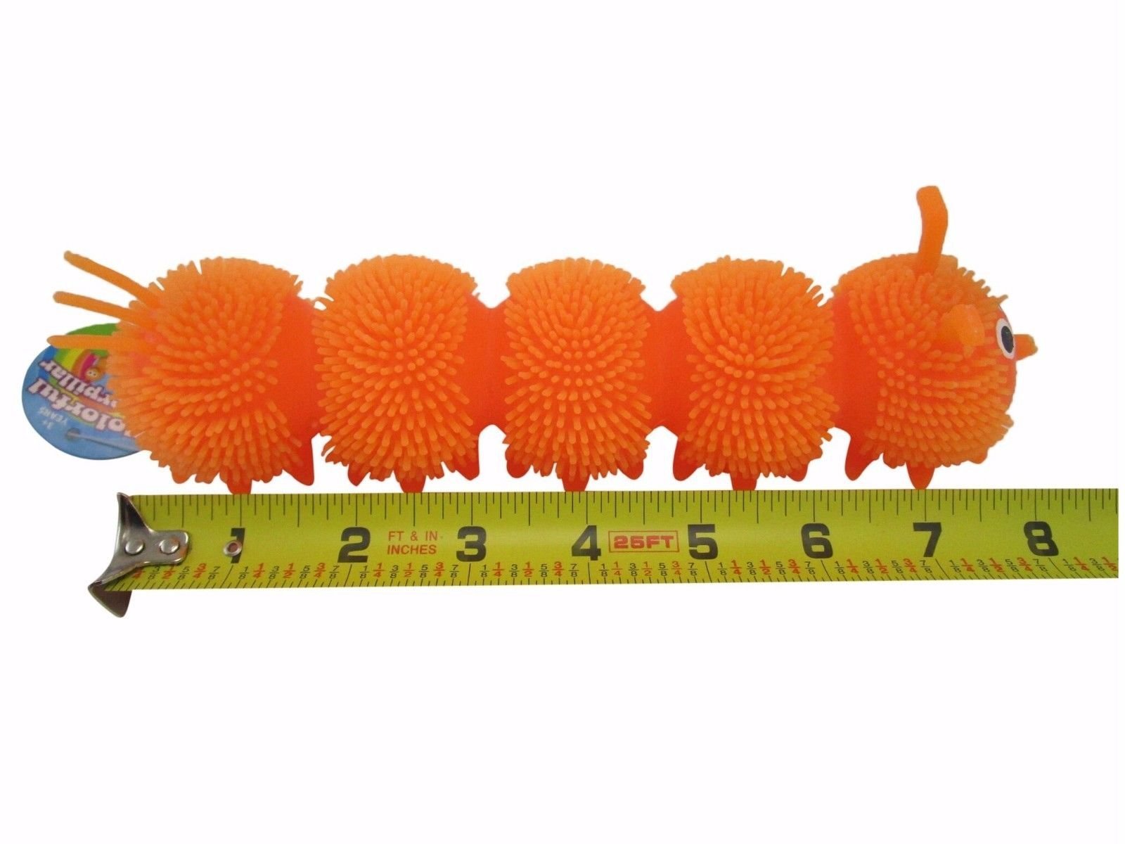 Aasha's Orange Stretchy Squeezable Stress Toy - Caterpillar - Tactile ...