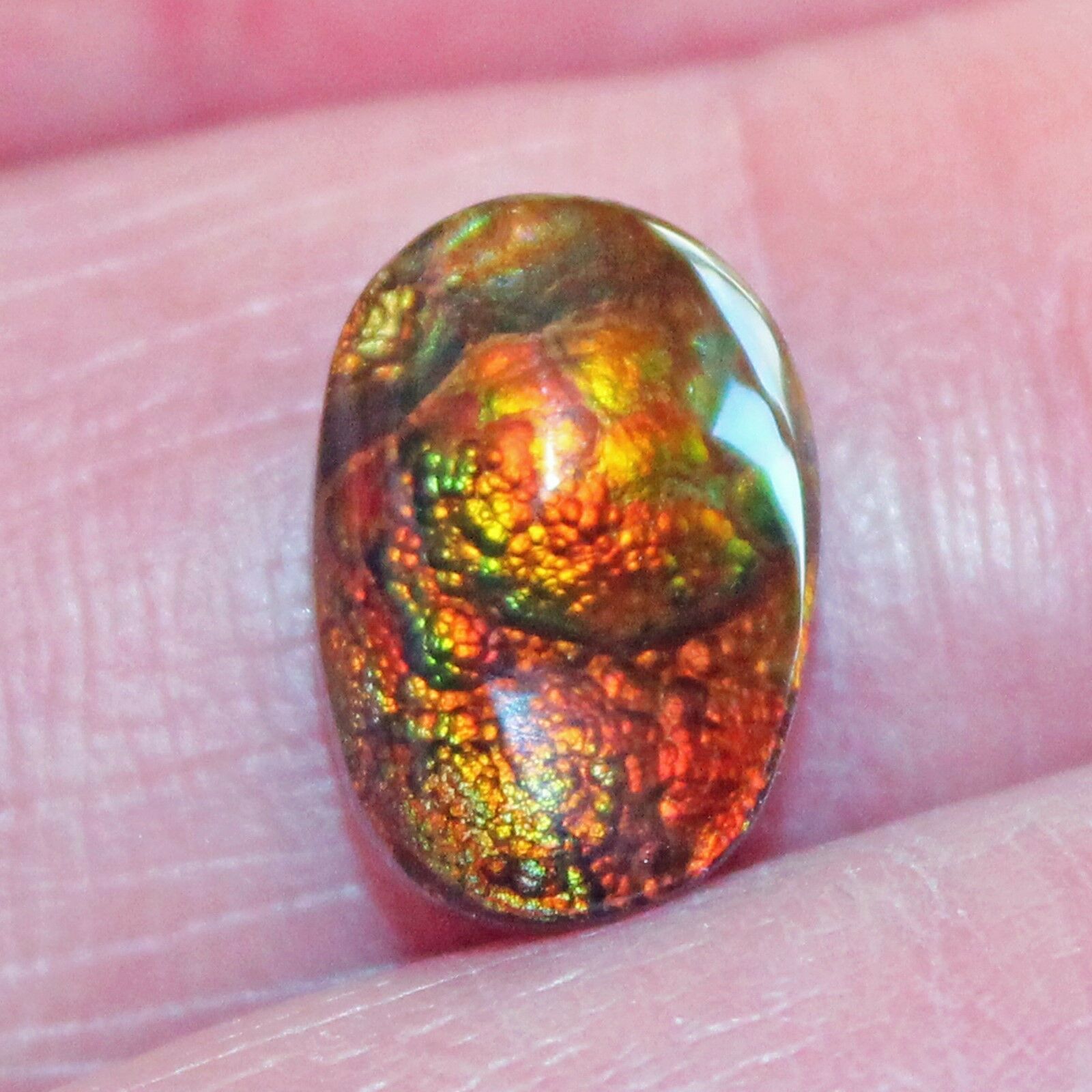 Fire Agate Gem AAA Quality 4.68 ct. Incredible Stone! - Genuine Gemstone