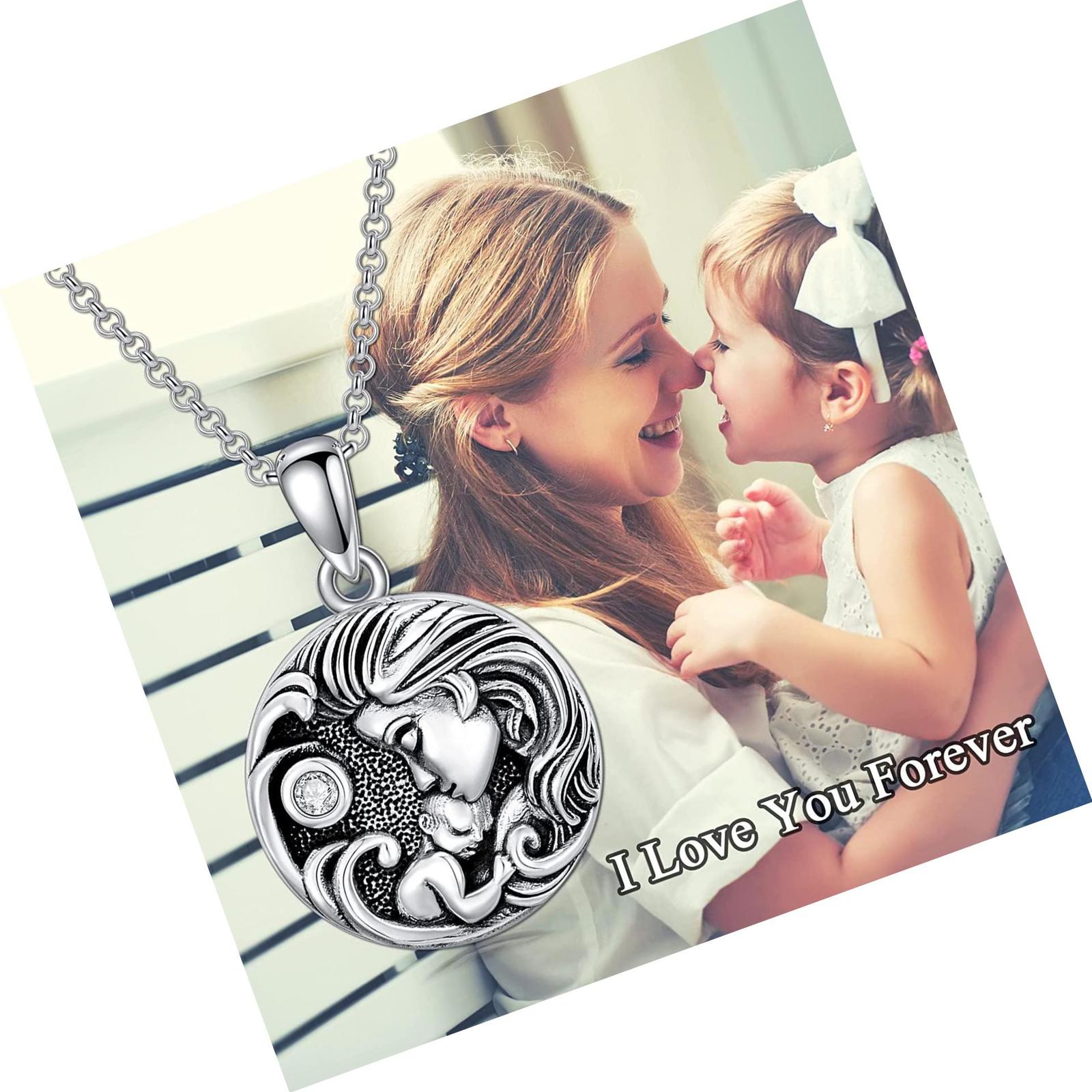 Mother and Daughter Locket Necklace that Holds S925 - Mother of the Bride