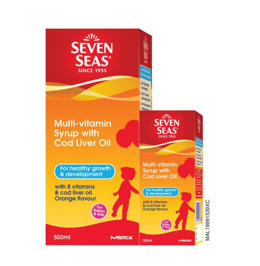 Seven Seas Multivitamin Syrup With Cod Liver Oil 500Ml + 100Ml Free ...