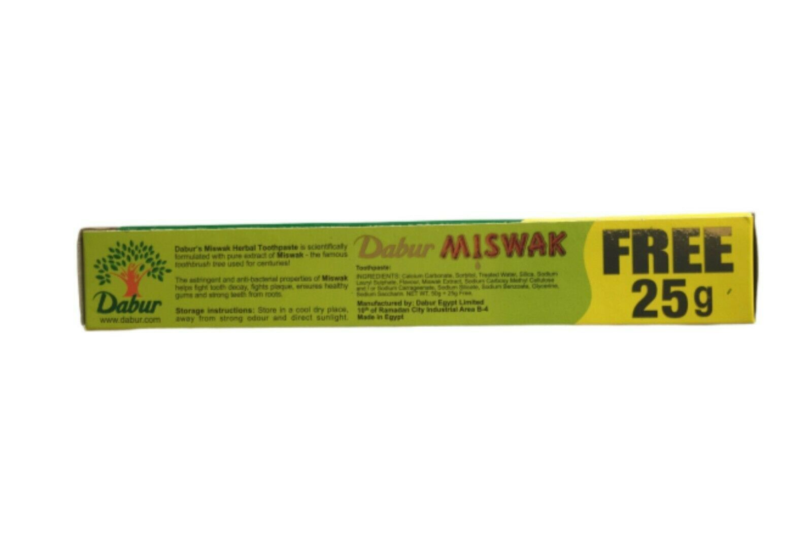 3 Packs 2.6oz. DABUR MISWAK Sewak Meswak Siwak Natural Herbal Islam ...