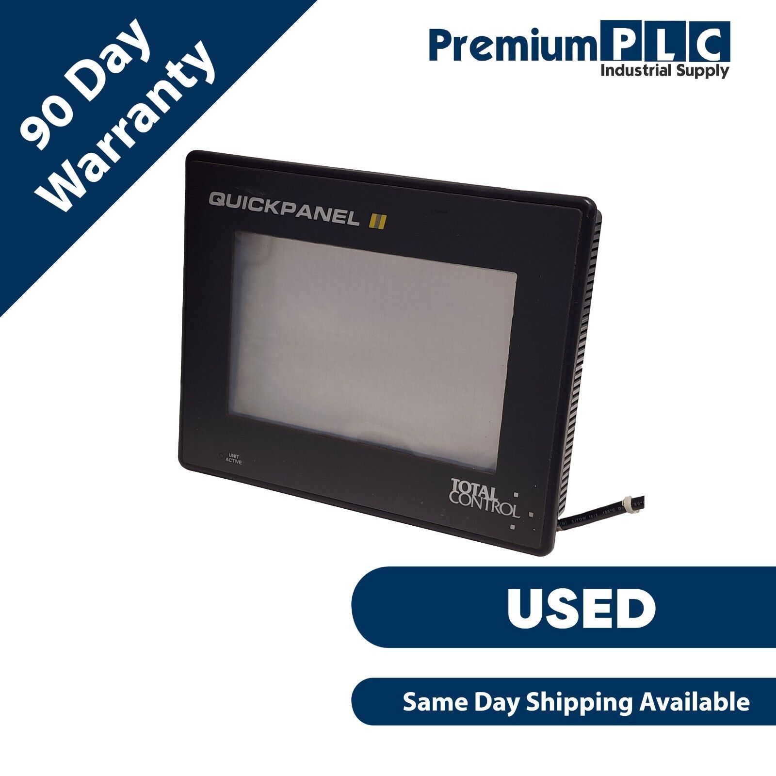 USED TOTAL CONTROL GE FANUC QPI21100E2P /A 9" QUICKPANEL II OPERATOR PANEL- HMI & Open Interface ...