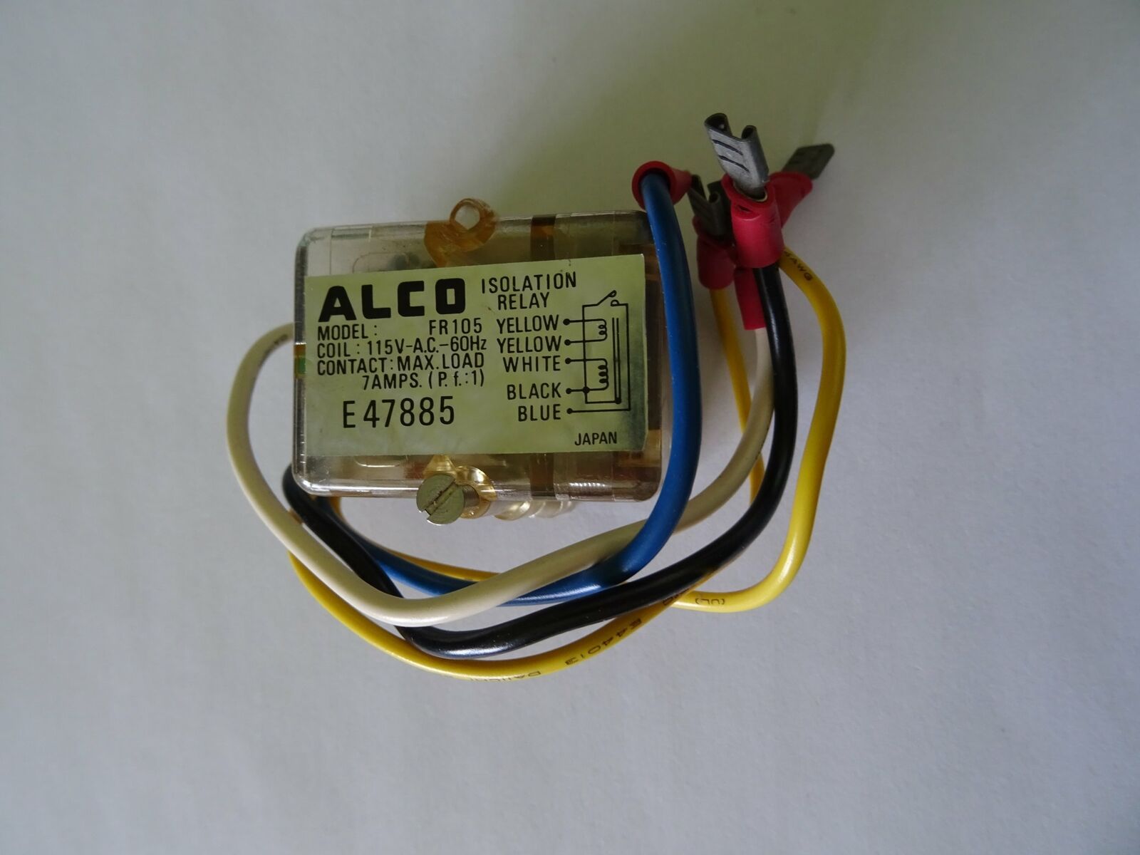 INSULATION RELAY ALCO FR 105 7 AMP 115V 60HZ /2424 - General Purpose Relays